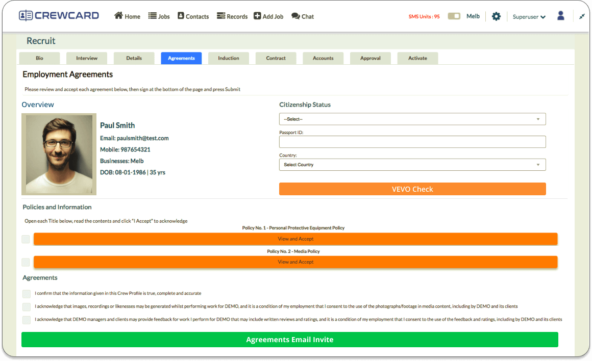 CrewCard - Staff Scheduling and Management